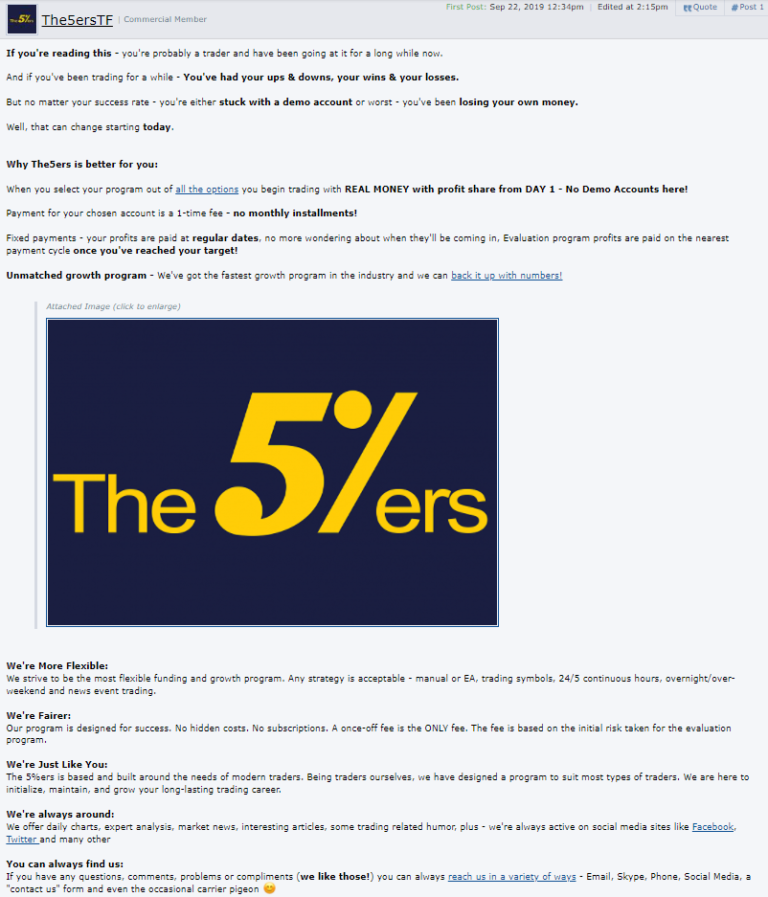 The5%ers - Prop Trading Firm | September 2025 Reviews